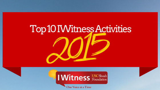 Top 10 IWitness Activities of 2015 | USC Shoah Foundation
